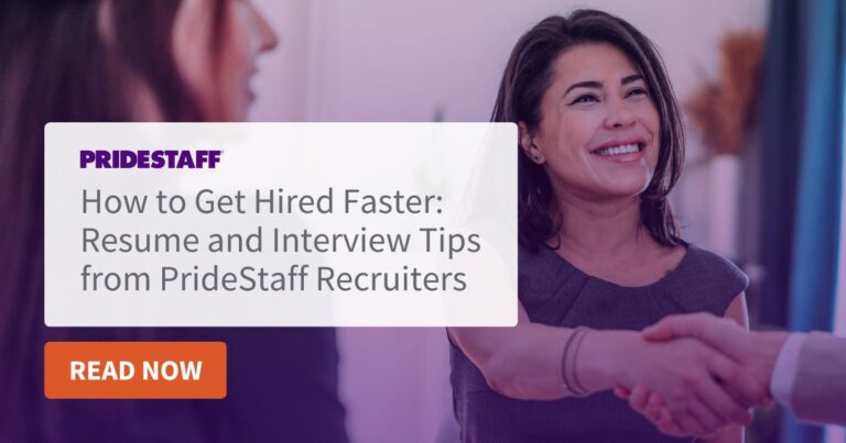 Professional Resume and Interview Tips from PrideStaff Recruiters